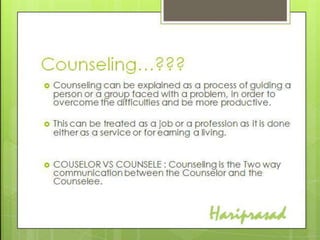 Counselling ppt | PPTX