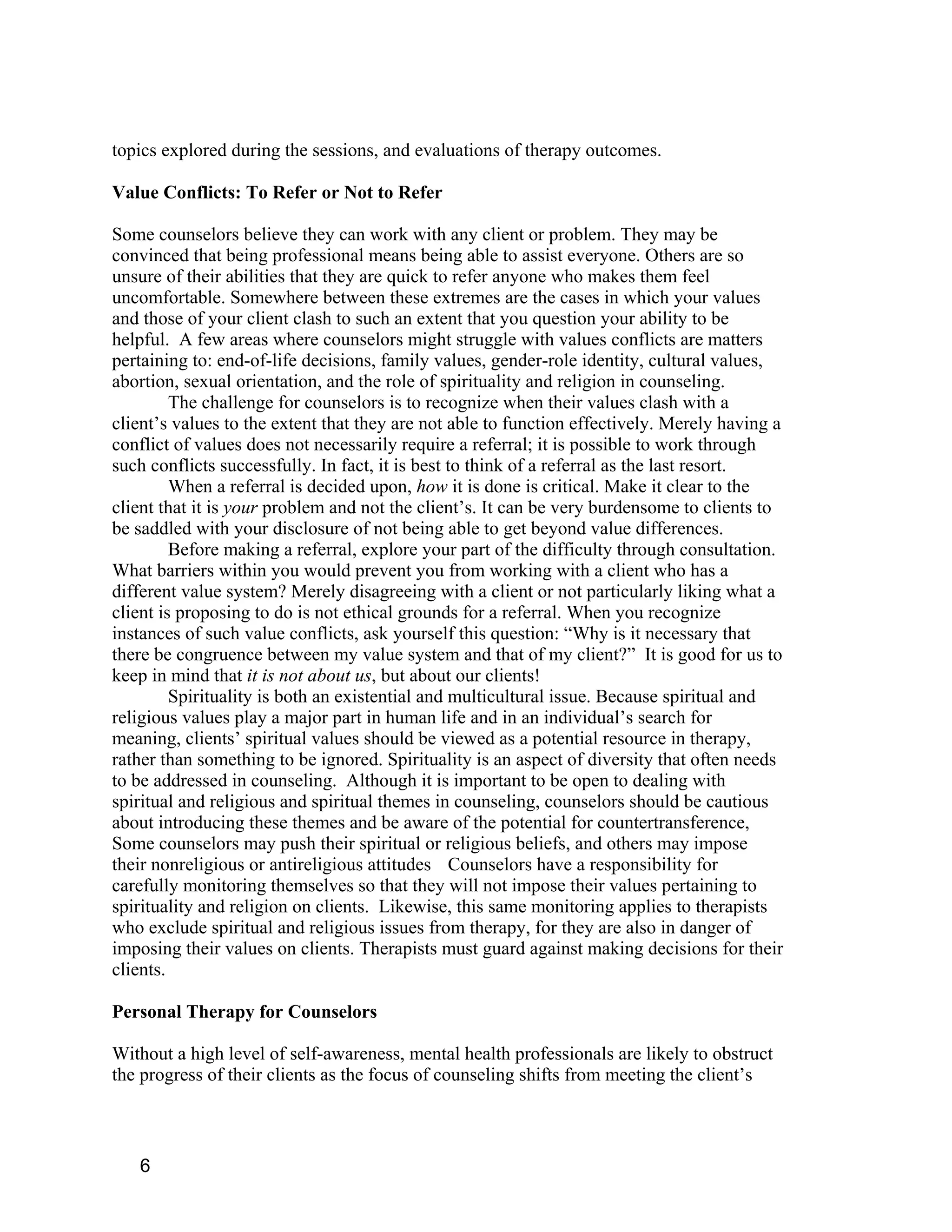 Counselor as person and professionals | PDF