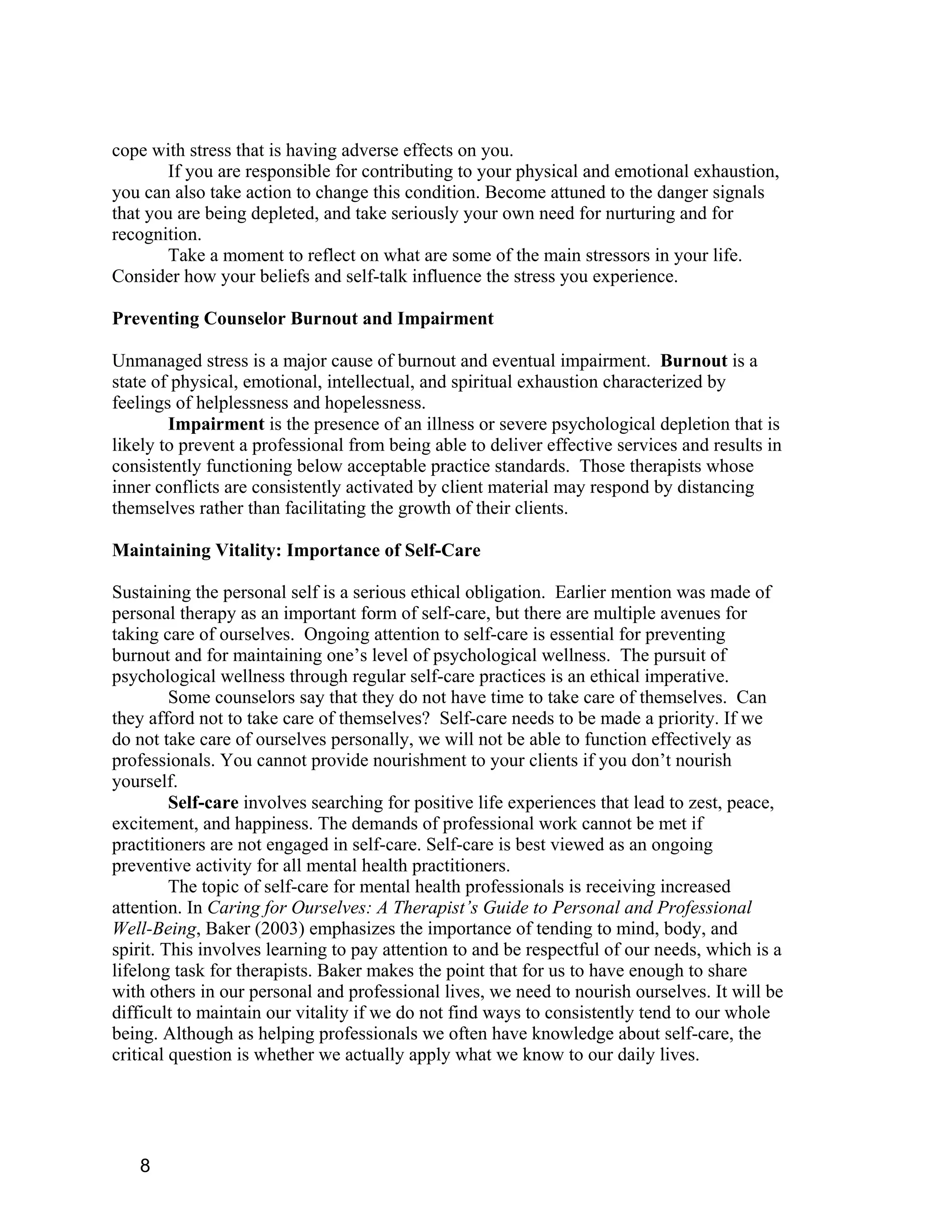 Counselor as person and professionals | PDF