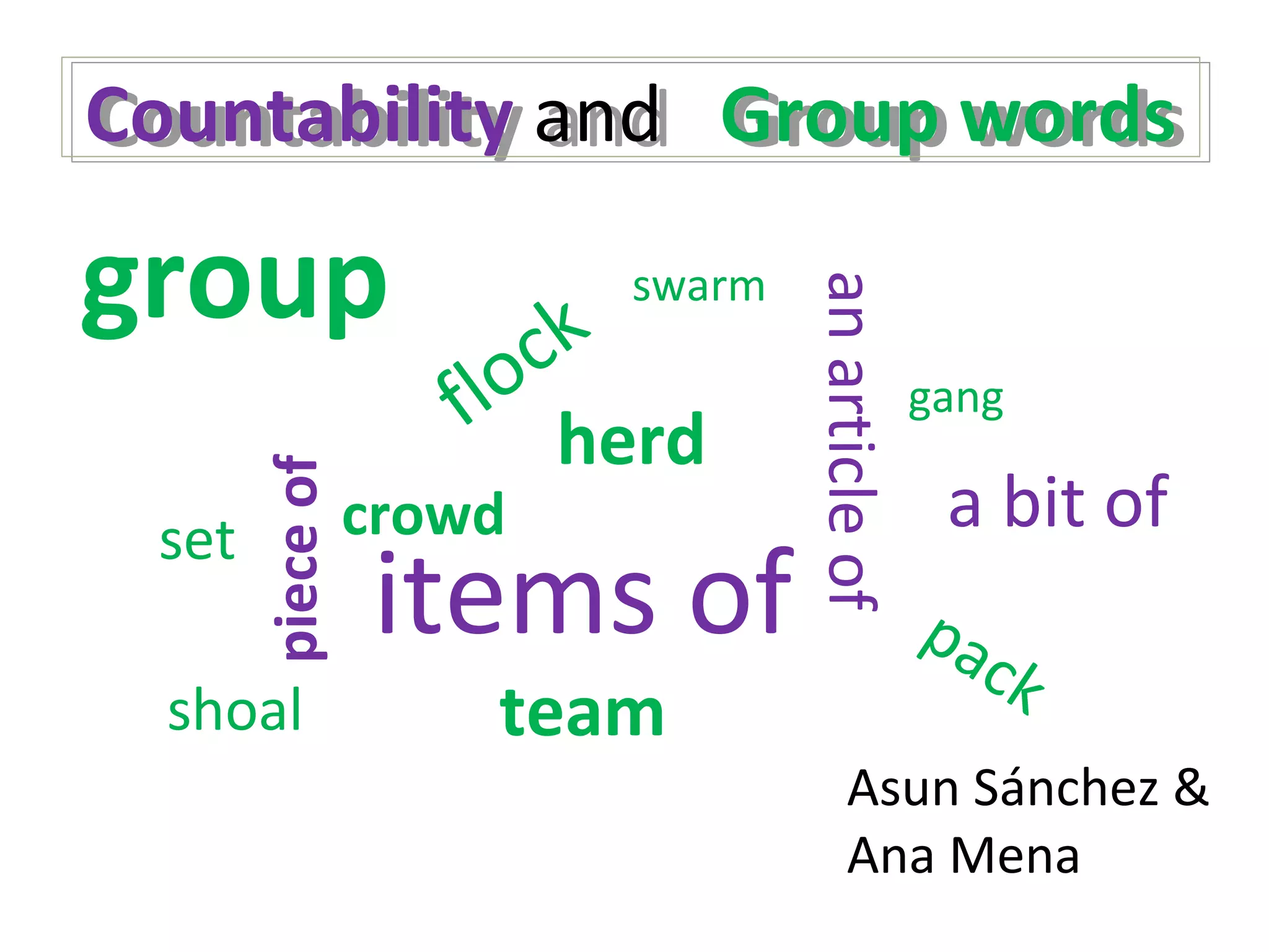 Countability & plural nouns | PPT