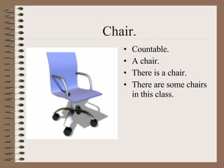 Countable And Uncountable Nouns | PPT