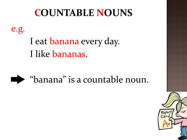Countable and uncountable nouns | PPTX