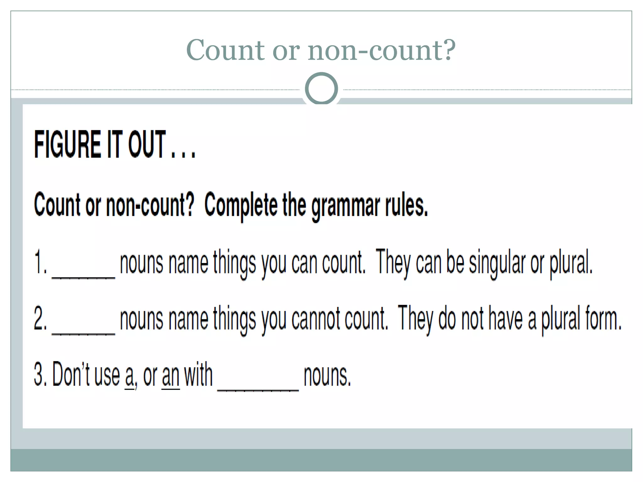 Countable uncountable | PPT