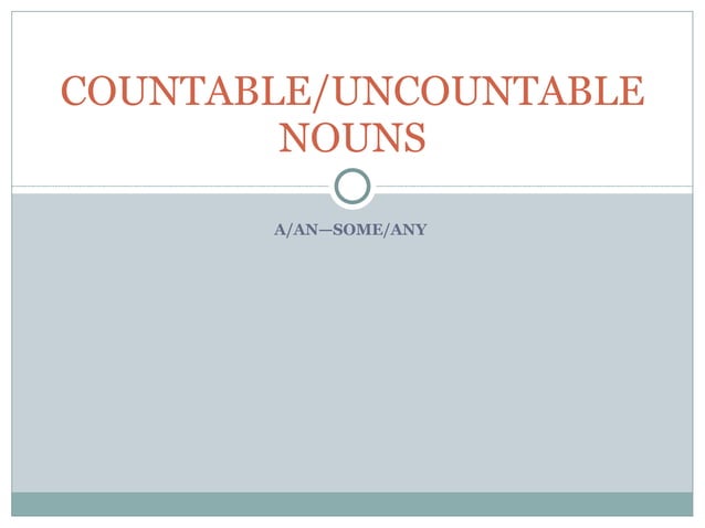 Countable uncountable | PPT