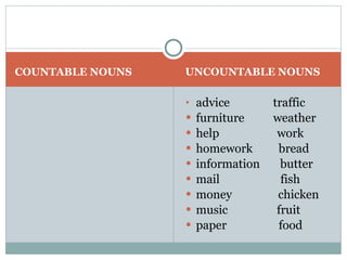 Countable uncountable | PPT