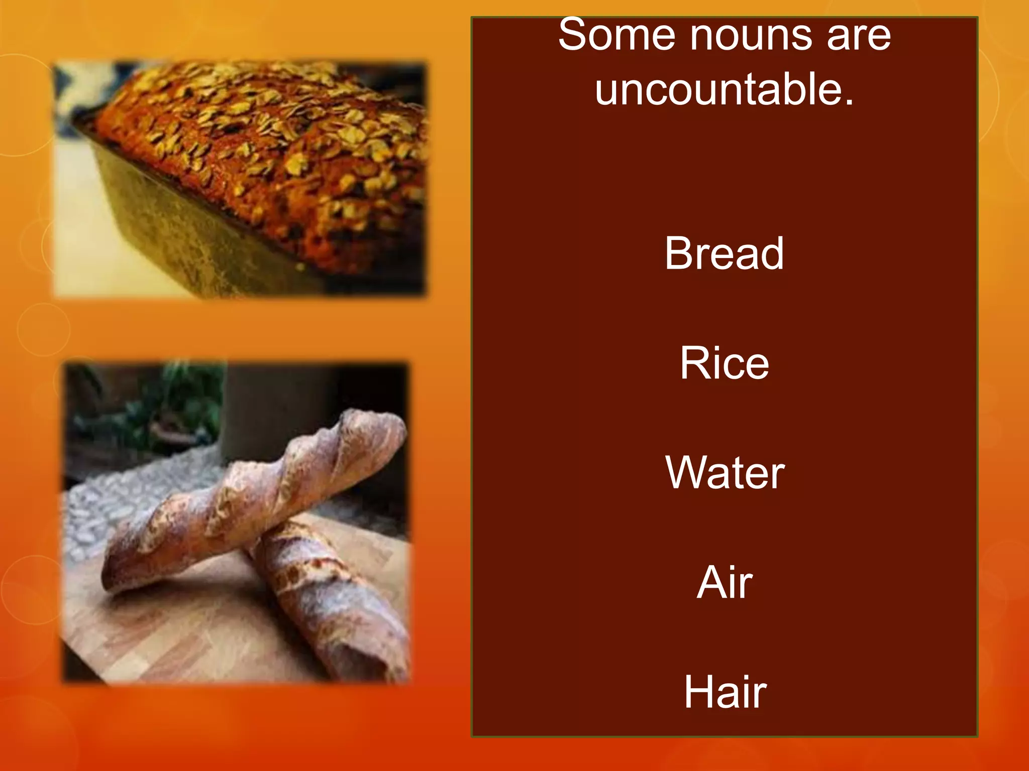 Countable uncountable nouns | PPTX