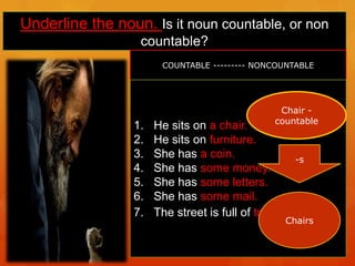 Countable uncountable nouns | PPTX