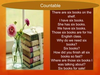 Countable uncountable nouns | PPTX