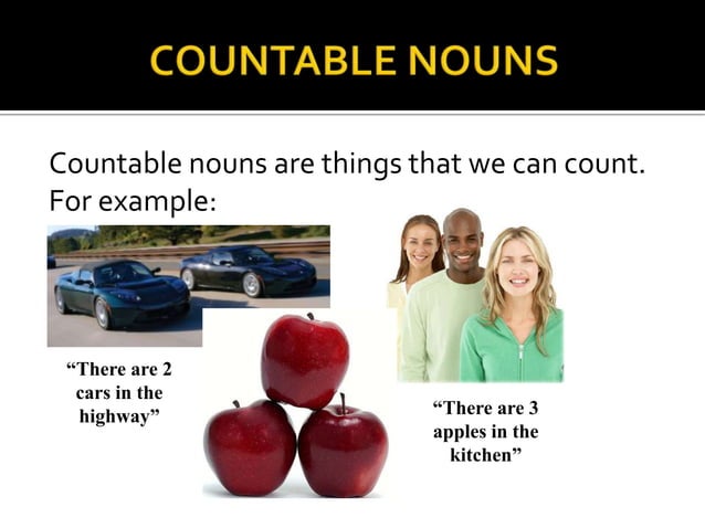Countable and non countable nouns | PPTX