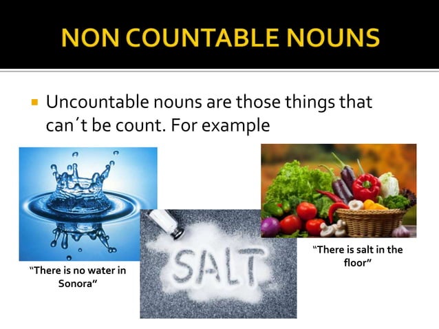 Countable and non countable nouns | PPTX