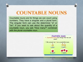 Countable and un-countable nouns | PPT