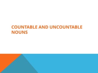 countable and uncountable PowerPoint Presentation | PPT