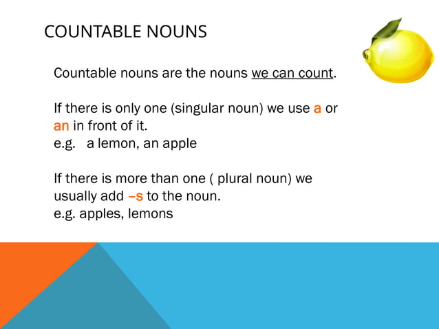 countable and uncountable PowerPoint Presentation | PPT