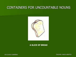 Countable and uncountable nouns | PPT