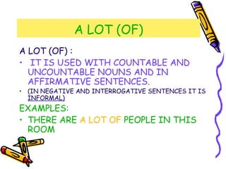 Countable and uncountable nouns | PPT