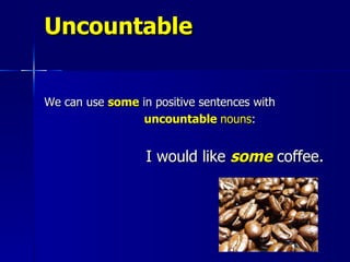 Countable and uncountable nouns | PPT