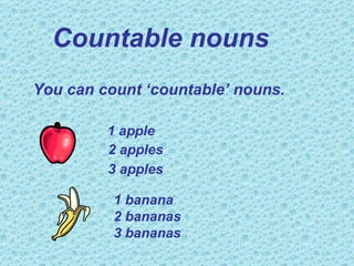 Countable and uncountable nouns | PPT