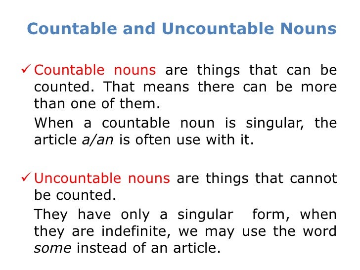 Uncountable Definition