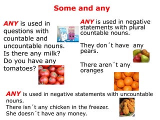 Countable and uncountable nouns | PPTX