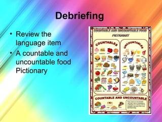 Countable and uncountable nouns | PPT