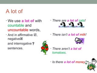 Countable and uncountable nouns | PPT