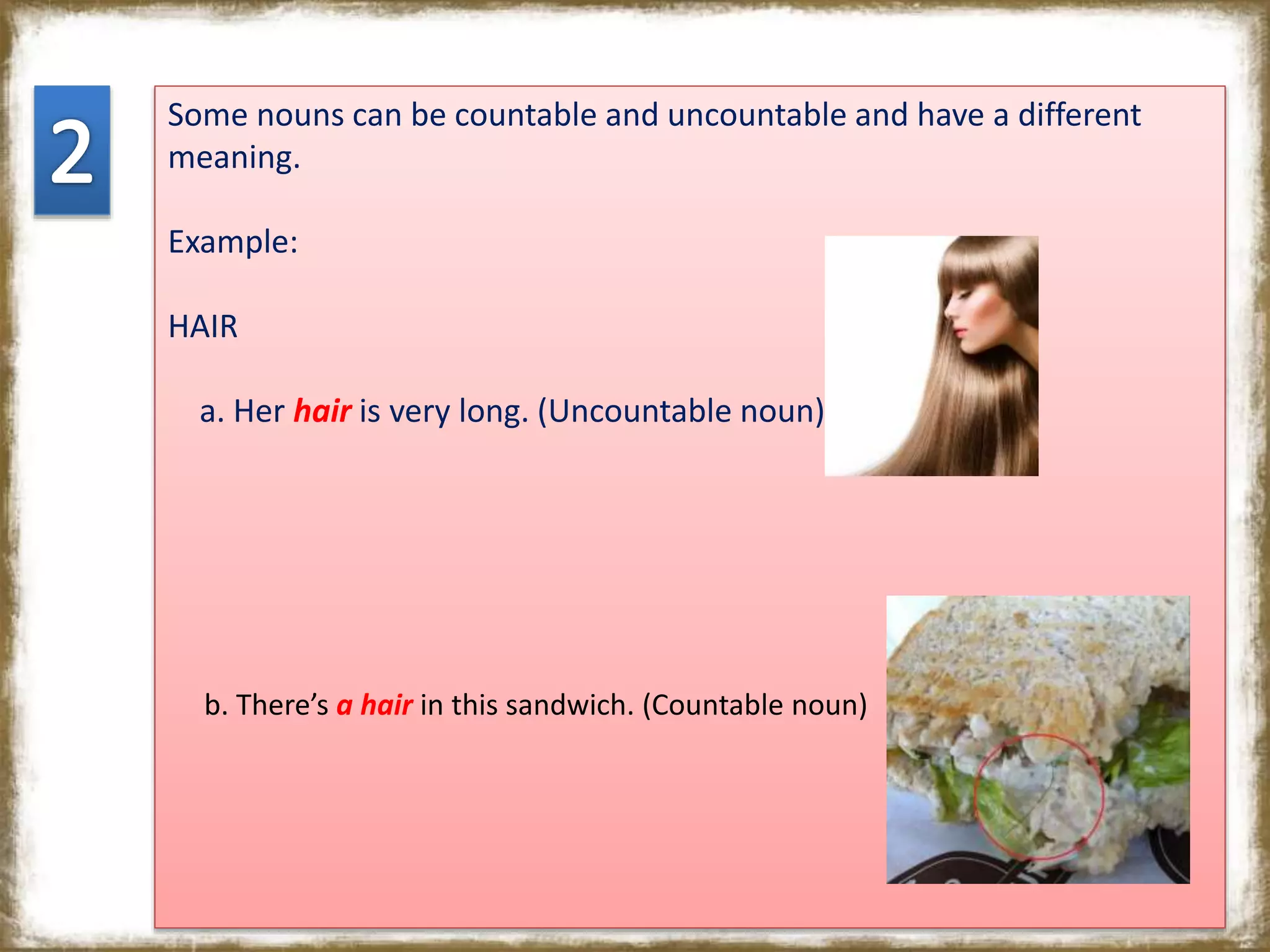 Countable and uncountable nouns | PPTX