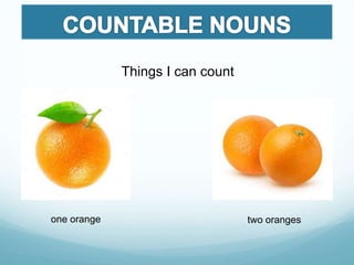 Countable and uncountable nouns | PPT