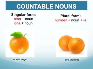Countable and uncountable nouns | PPT