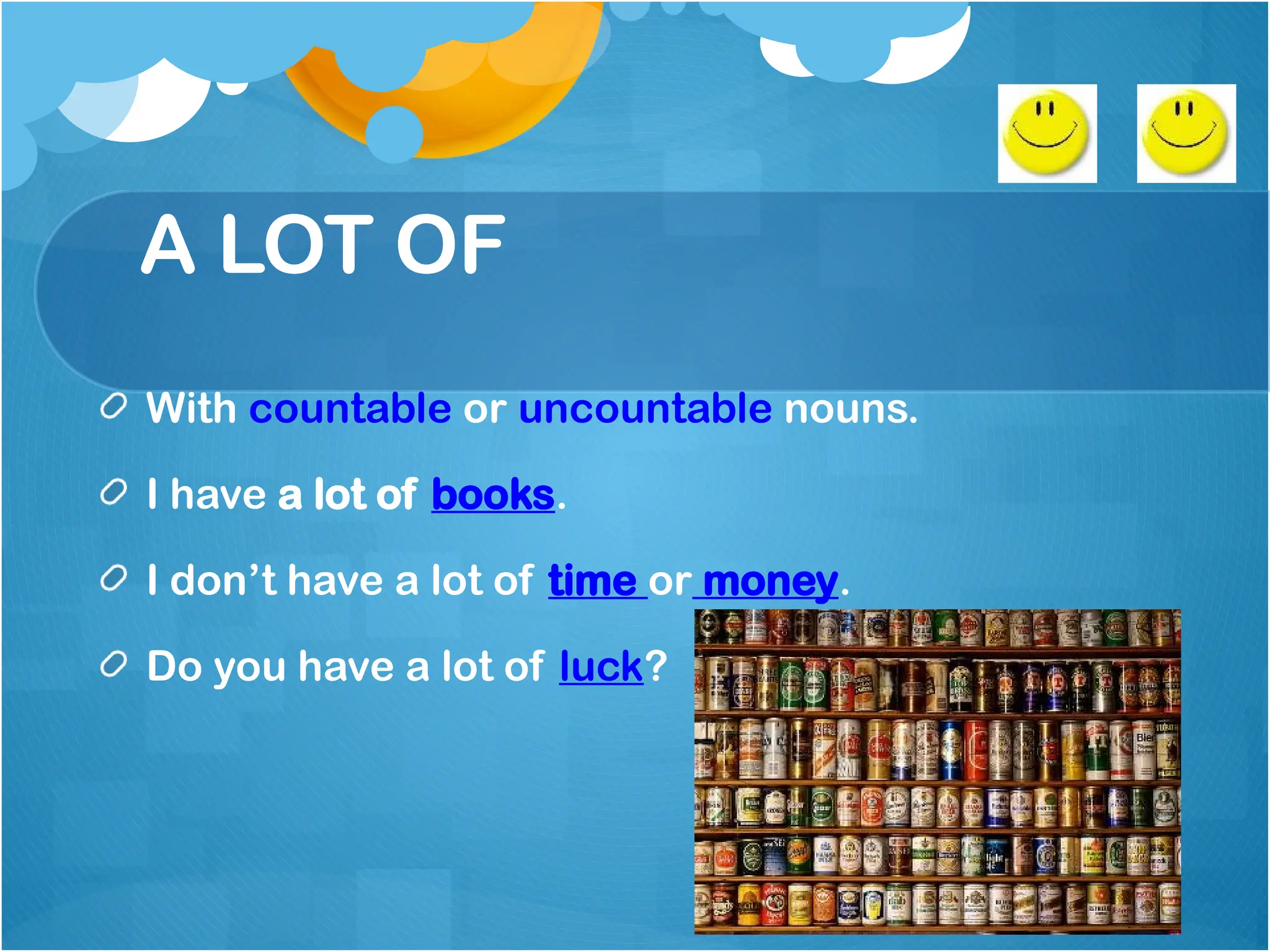 Coutnable and Uncountable nouns with quantificators | PPTX