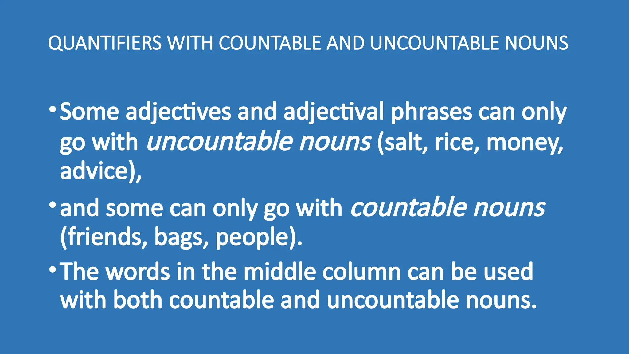 Countable and Uncountable nouns for participantspptx | PPTX