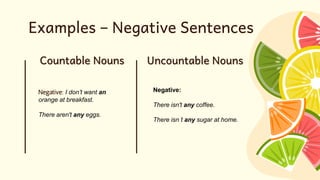 Countable and Uncountable Nouns - English I.pptx
