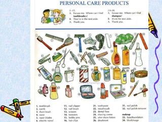 Countable and uncountable nouns personal care products- basic iii (1 ...