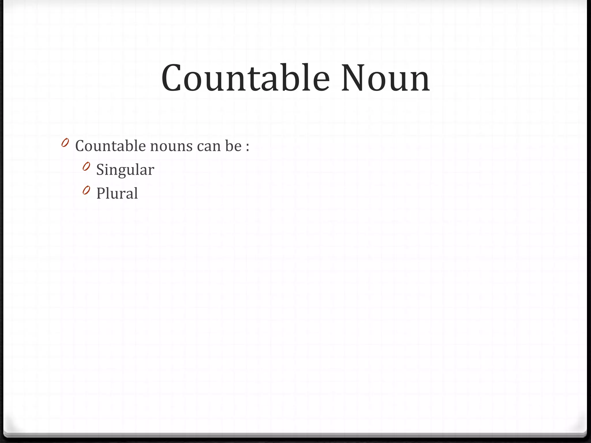 Countable and uncountable nouns 2 | PPT