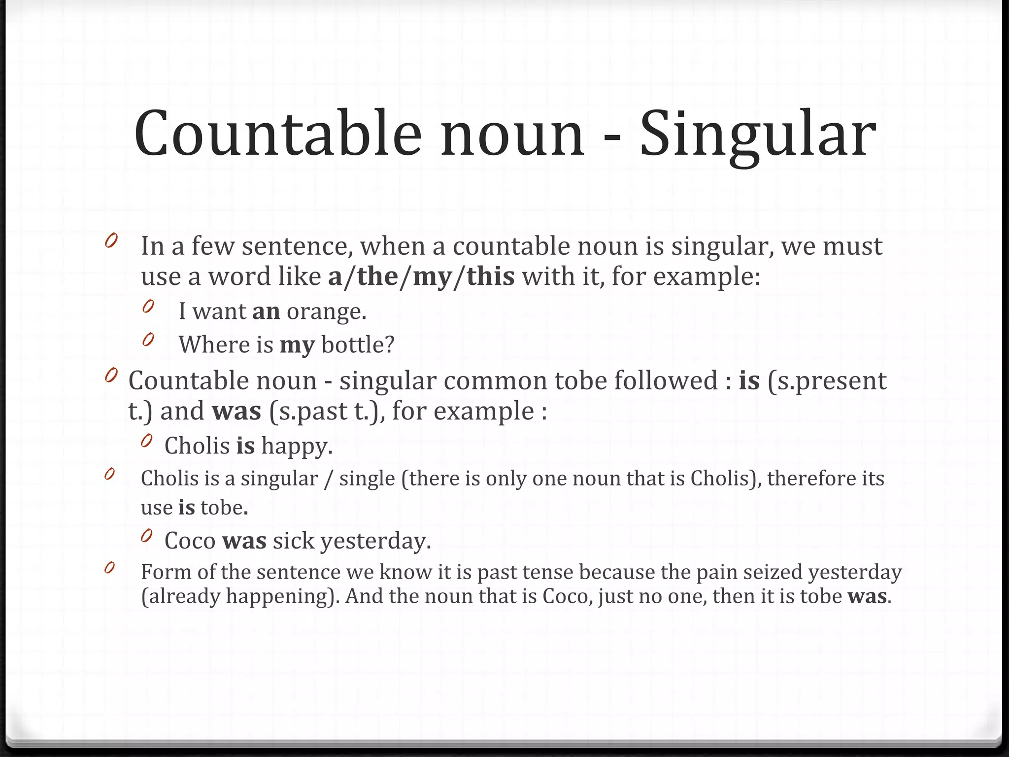 Countable and uncountable nouns 2 | PPT