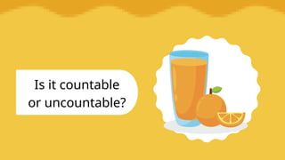 Countable and Uncountable Nouns Quiz Presentation in Colorful Cartoony ...