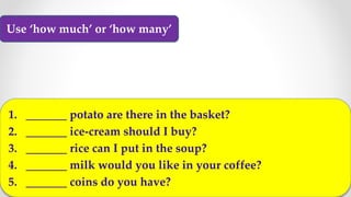 Countable and Uncountable Nouns in English Grammar | PPTX