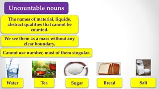 Countable and Uncountable Nouns in English Grammar | PPT