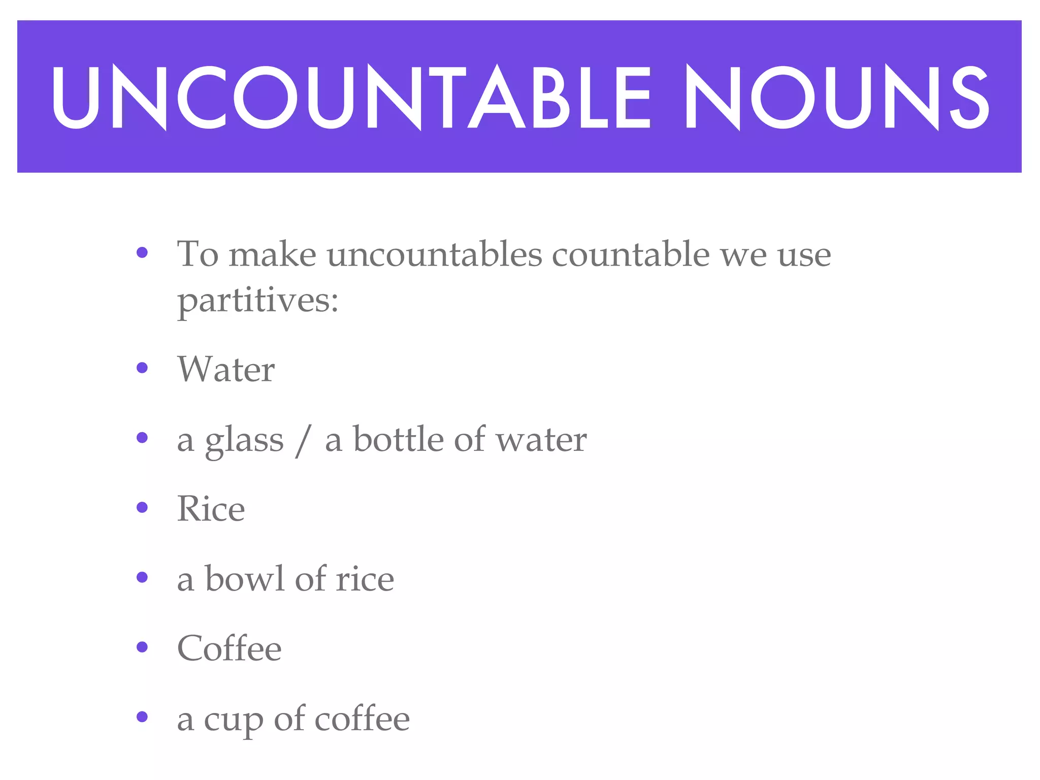 Countable Nouns | PPT