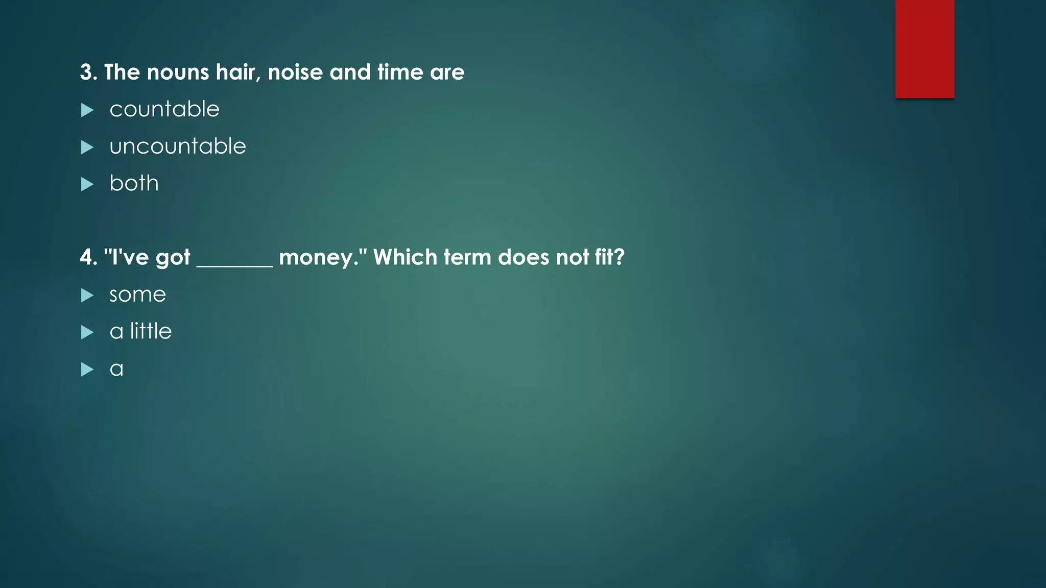 Countable nouns | PPTX