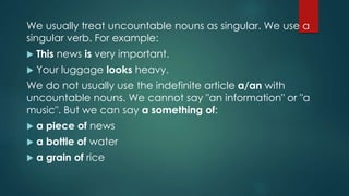 Countable nouns | PPTX