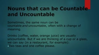 Countable nouns | PPTX