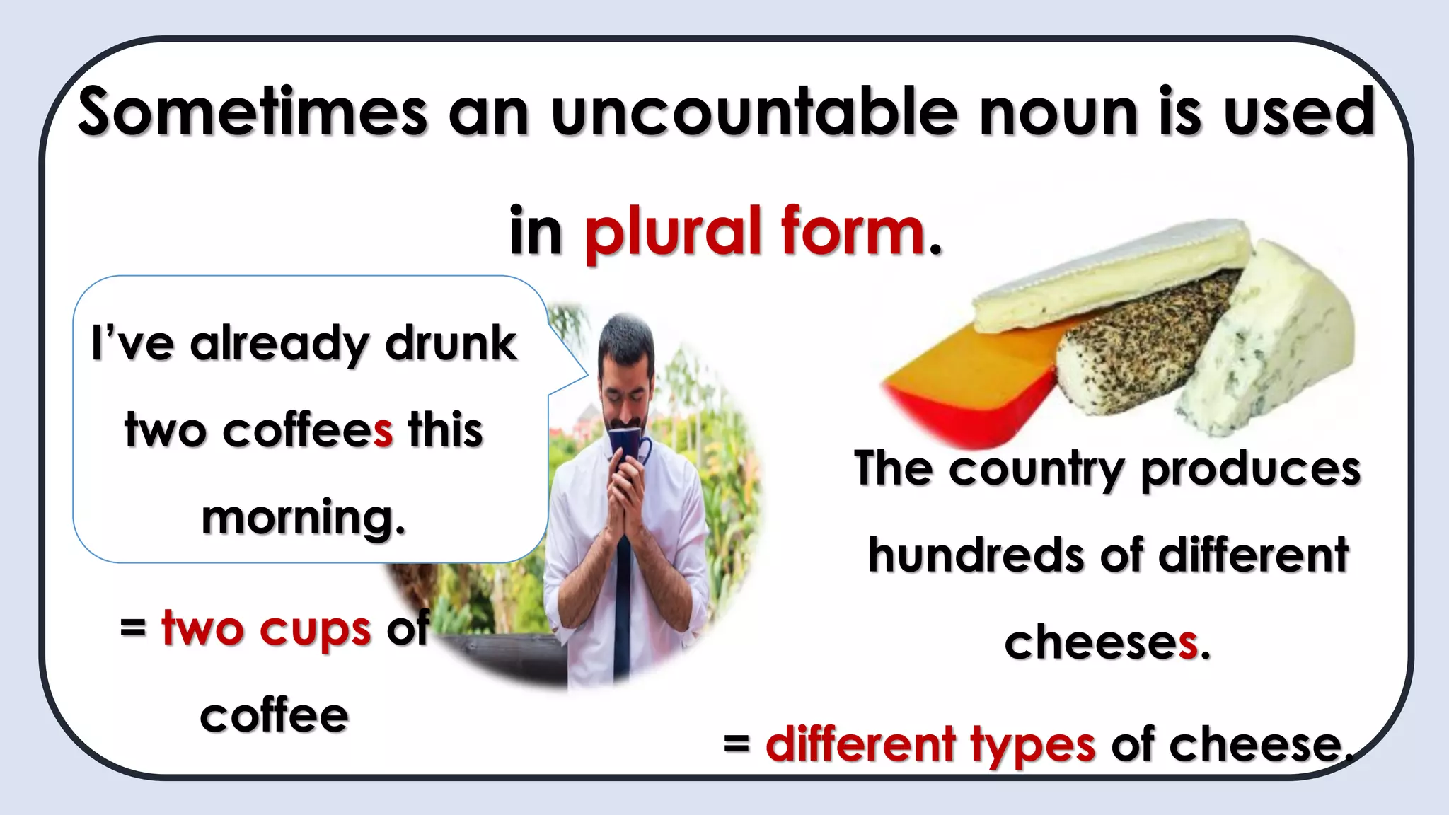 Countable and Uncountable nouns | PDF