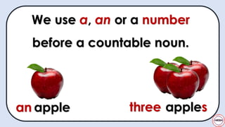 Countable and Uncountable nouns | PDF