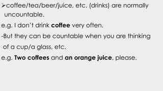 Countable nouns | PPT