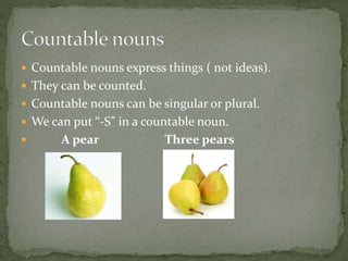 Countable or uncountable | PPTX