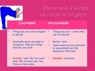 Countables and uncountables | PPT