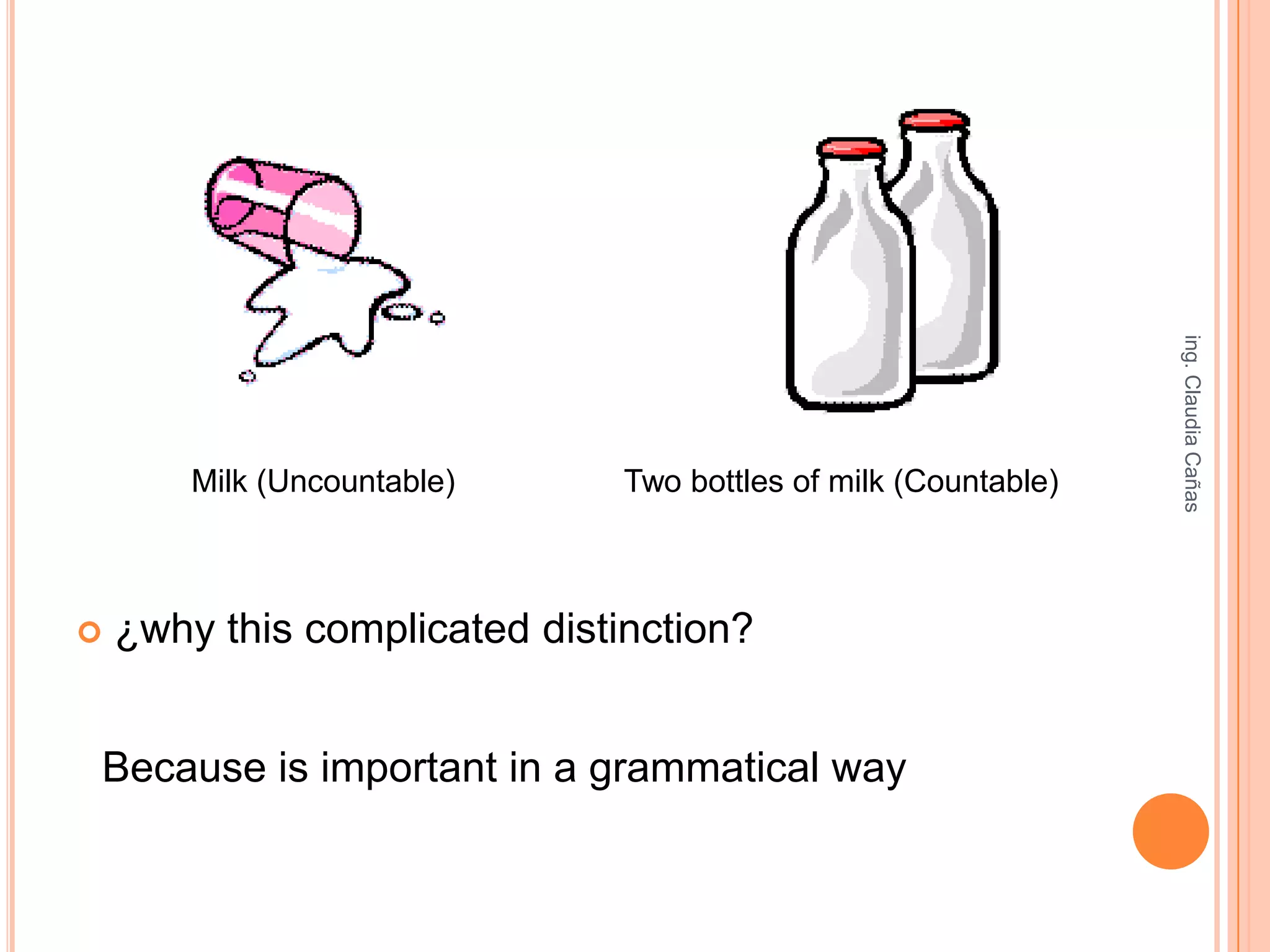 Countable & uncountable | PPTX | Food & Drink