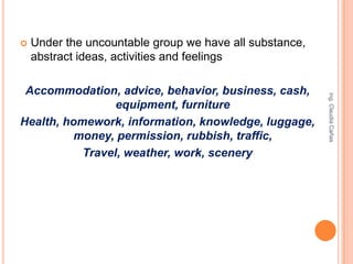Countable & uncountable | PPTX