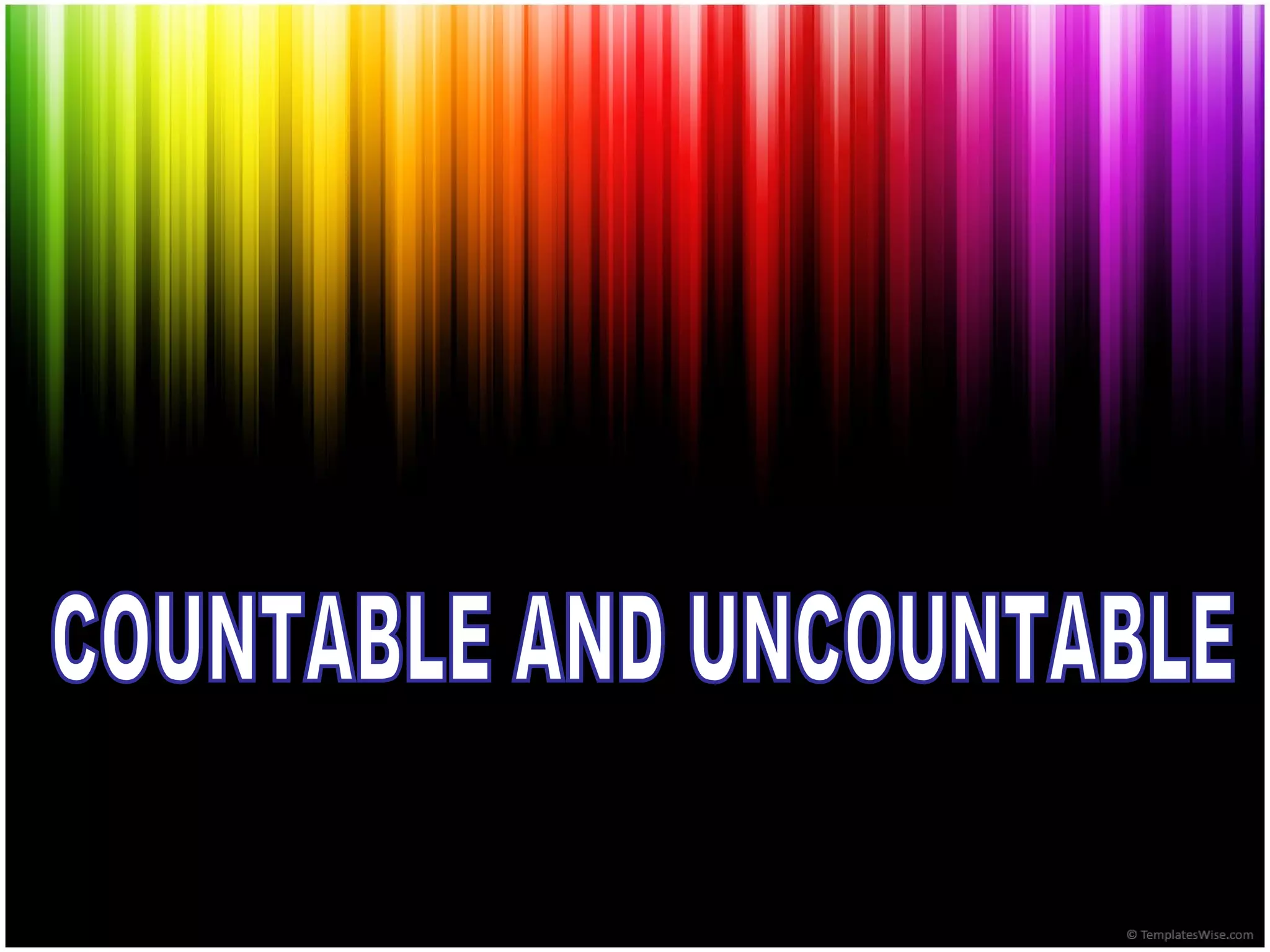Countable uncountable noums | PPT