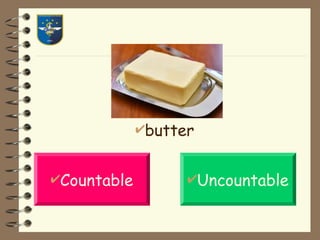 Countable & Uncountable nouns Uso Gramatical.ppt